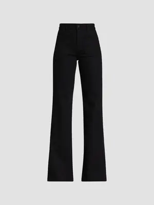NILI LOTAN Florence High-rise Wide-leg Jeans - Black