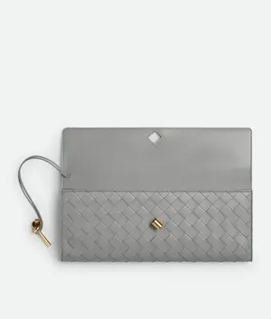 Bottega Veneta Andiamo Clutch - Sterling