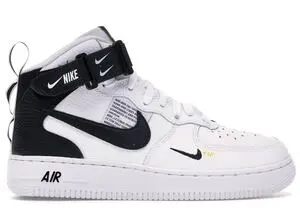 Nike Air Force 1 Mid Utility Sneakers - White/tour Yellowone-colorblack