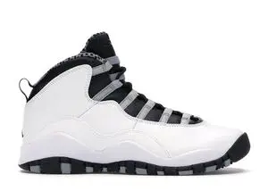 JORDAN 10 Retro Sneakers - White/black/light Stl Grey
