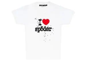 SP5DER I Heart " Graphic T-shirt - White