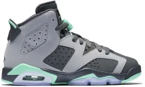 JORDAN 6 Retro Sneakers - Cement Grey/green Glow/dark Grey