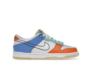 Nike Dunk Low 101 Sneakers - White/black/safety Orange