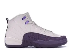 JORDAN 12 Retro Sneakers - Desert Sand/pro Purple