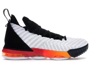 Nike Lebron 16 Strive Sneakers - White/laser Orange/total Orange