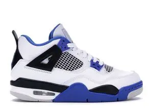 JORDAN Air Jordan 4 Retro Motorsports 2017 GS Sneakers White/game Royal/black