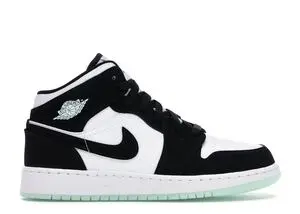 JORDAN Air Jordan 1 Mid Sneakers White/black/teal Tint