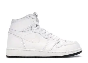 JORDAN 1 Retro High Perforated Sneakers - White/black
