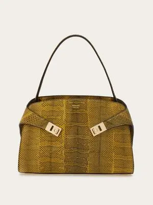 FERRAGAMO Hug Soft Shoulder Bag - Yellow