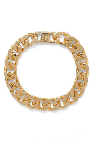 Lady Grey Extra-large Curb Chain Bracelet - Gold