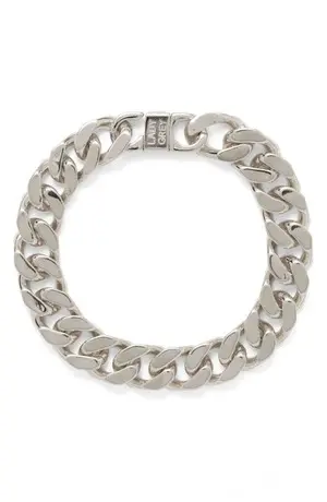 Lady Grey Extra-large Curb Chain Bracelet - Silver