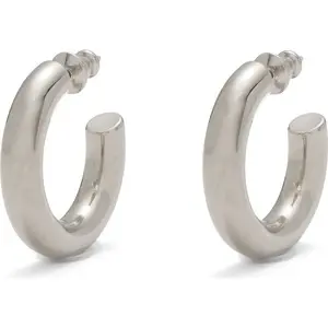 Lady Grey Hollow Hoop Earrings
