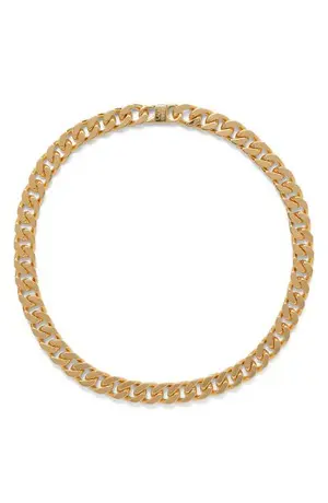 Lady Grey Xxl Curb Chain Necklace - Gold