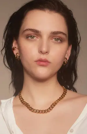 Lady Grey Xxl Curb Chain Necklace