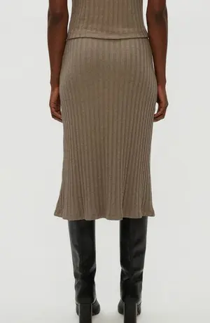Michael Stars Shania Rib Midi Skirt