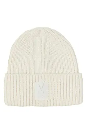 Mackage Jude Colorblock Ribbed Beanie - Cream