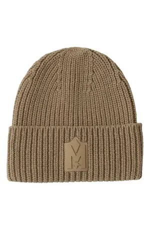 Mackage Mackage Jude Colorblock Ribbed Beanie Light Camel