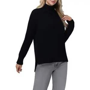 525 America 525 Stella Cotton Turtleneck Sweater - Black