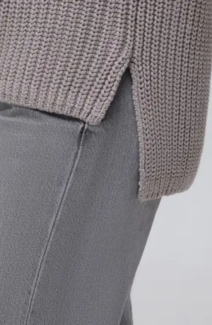 525 America 525 Stella Cotton Turtleneck Sweater - Taupe Heather