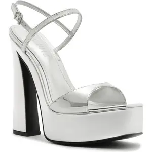 Schutz Arlene Platform Sandal - Silver