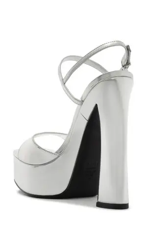 Schutz Arlene Platform Sandal - Silver