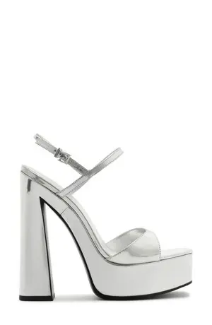 Schutz Arlene Platform Sandal - Silver