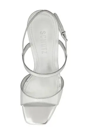 Schutz Arlene Platform Sandal - Silver