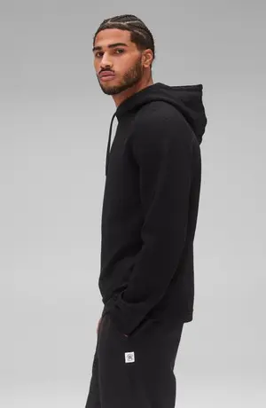 Reigning Champ Lightweight Cotton Blend Waffle Hoodie