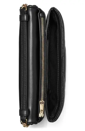 Tory Burch Kira Quilted Leather Wallet On A Chain