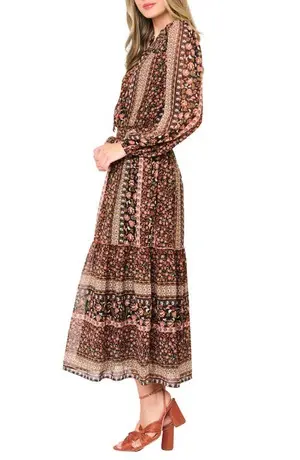 GIBSONLOOK The Leyla Floral Print Maxi Dress