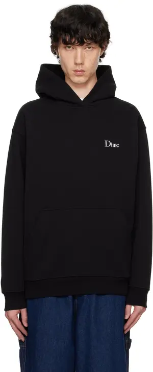 DIME Dime Black Classic Small Logo Hoodie - Black