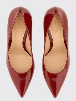 GIANVITO ROSSI Patent Leather Pumps - Red
