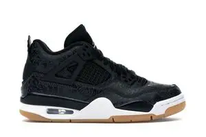 JORDAN 4 Retro Laser Sneakers - Black/white/gum Light Brown