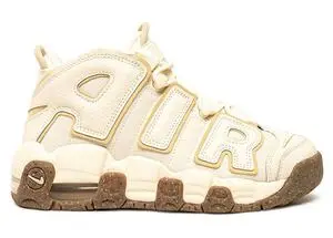 Nike Air More Uptempo Sneakers - Coconut Milk/team Gold/gum Dark Brown