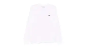 Lacoste Crewneck Sweatshirt With Graphic Motif - White
