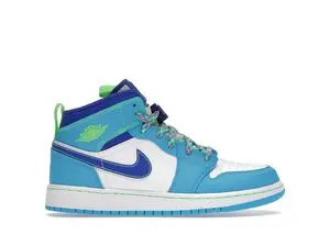 JORDAN Air Jordan 1 Mid SE Sneakers Dark Powder Blue/racer Blue/green Strike