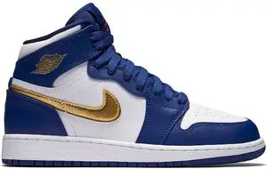 JORDAN Jordan 1 Retro High Gold Medal Sneakers Deep Royal Blue/metallic Gold Coinone-colorwhite