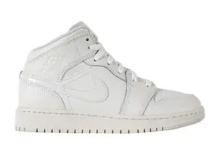 JORDAN 1 Mid Triple - White