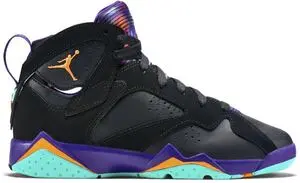 JORDAN 7 Retro Sneakers - Black/bright Citrus/court Purple