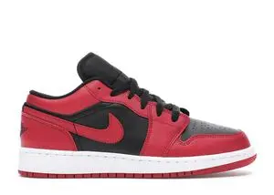 JORDAN Air Jordan 1 Low Reverse Bred GS Gym Red/black