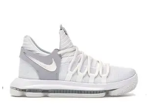 Nike Kd 10 Sneakers - White/chrome/pure Platinum