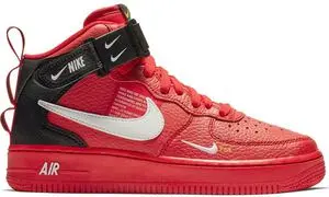 Nike Air Force 1 Mid Utility Sneakers - University Red/whiteone-colorblackone-colortour Yellow