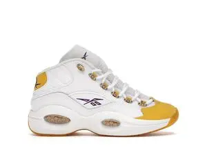 REEBOK Question Mid Toe Sneakers - White/yellow/ultraviolet