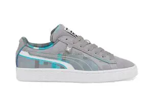 PUMA Suede Minecraft Sneakers - Gray Violet/blue Atoll