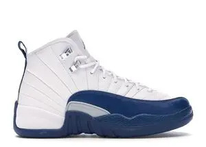 JORDAN 12 Retro - White/french Blue/metallic Silver