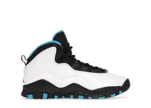 JORDAN 10 Retro Sneakers - White/dk Powder Blue/black