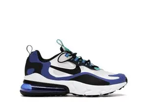 Nike Air Max 270 React Sneakers - White/hyper Blue/oracle Aqua