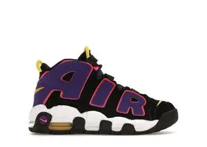 Nike Air More Uptempo 96 Sneakers - Black/multi Color/court Purple