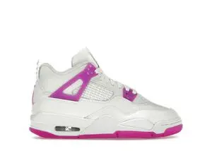 JORDAN 4 Retro High-top Sneakers - White/hyper Violet