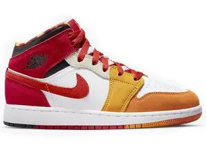 JORDAN Jordan 1 Mid SE Picnic Sneakers Paprika/black/canyon Gold